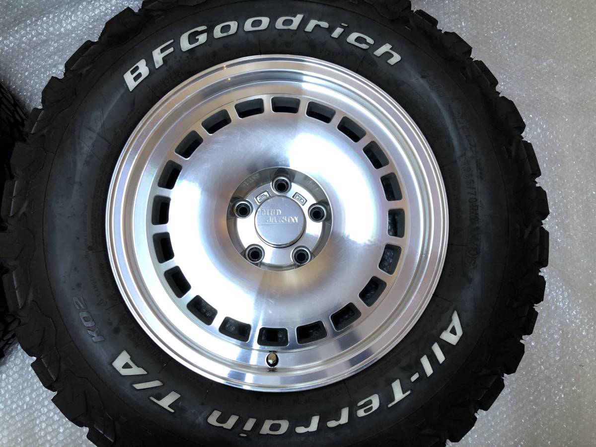 絶版品 MUD JAYSON MUDDRUGR DV-01 アルミ ホイール 7J +10 114.3 Goodrich 235/70R16 ...