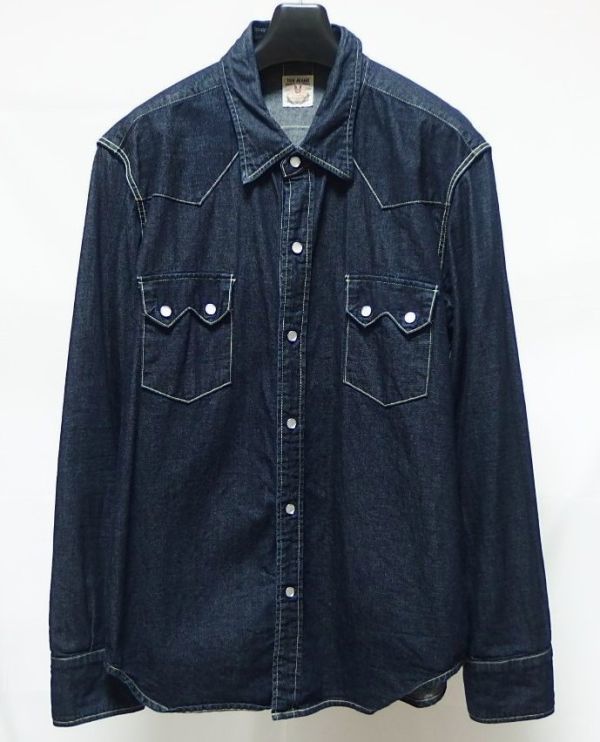 TCB jeans Dude Ranch Shirt 8.5oz Denim デニム ウエスタン シャツ 44(XLサイズ以上)｜売買された ...