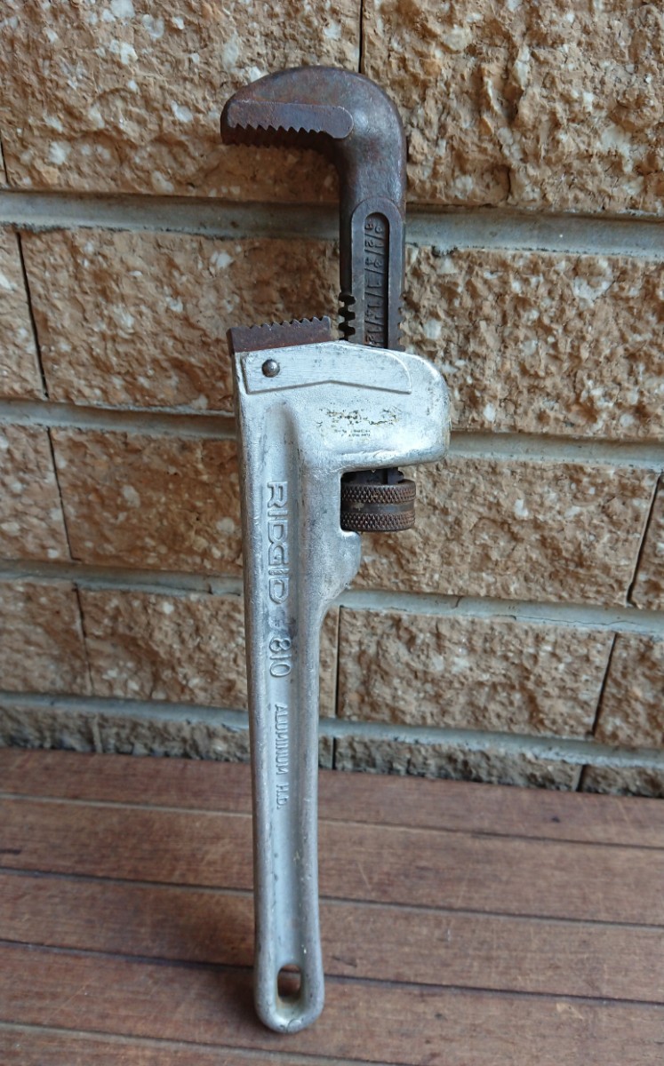 パイプレンチ RIDGID 810 ALUMINUM H.D. 10インチ リジッド THE RIDGE TOOL CO. ELYRIA ...