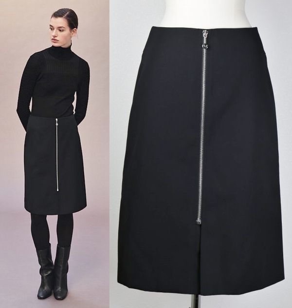 21aw HERMES エルメス ウール ギャバジン ジップ スカート 黒 34 b6923(その他)｜売買されたオークション情報、yahoo ...