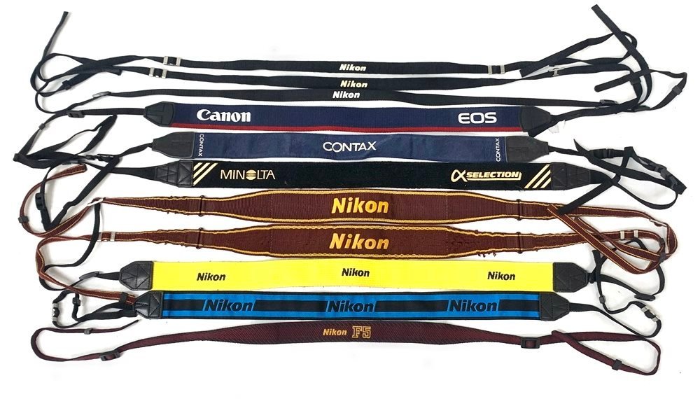 カメラストラップ 大量セット まとめ NIKON CANON MINOLTA CONTAX ニコン キヤノン ミノルタ コンタックス カメラ ...