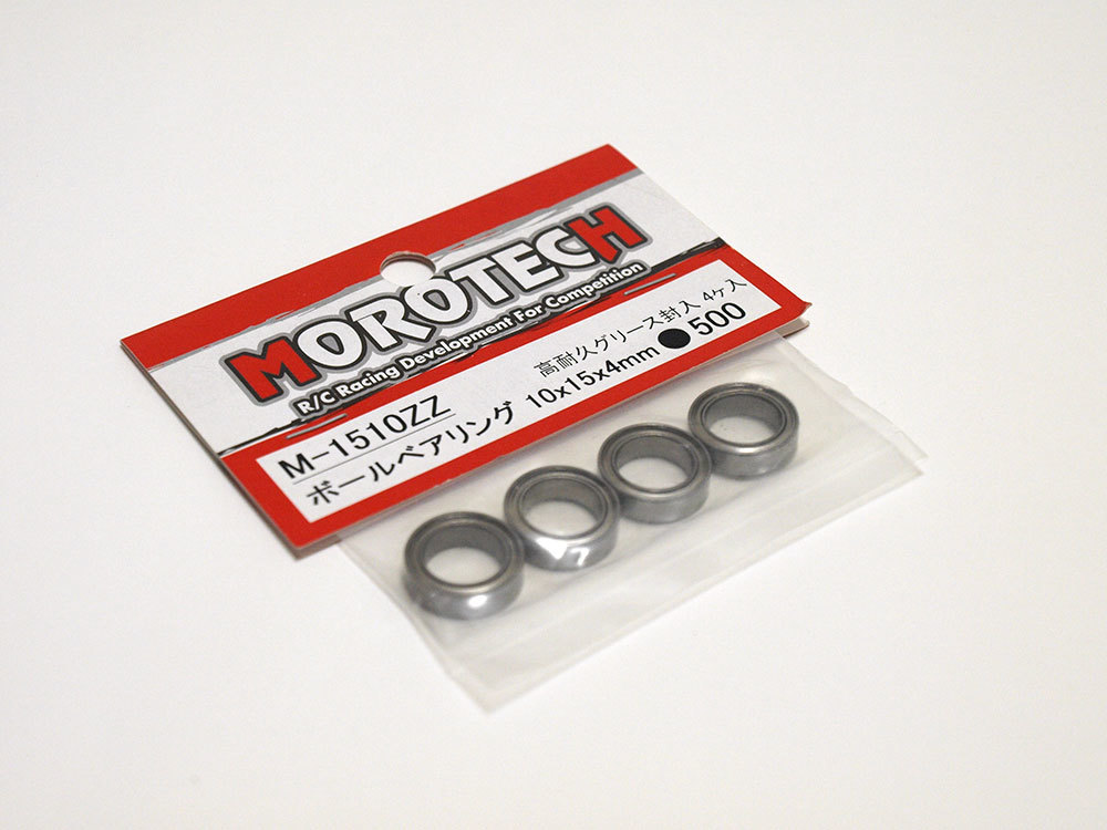 M1046A MOROTECH M-1510ZZ ボール ベアリング 10x15x4mm 高耐久グリース封入 4ヶ入 検：モロテック ラジコン ...