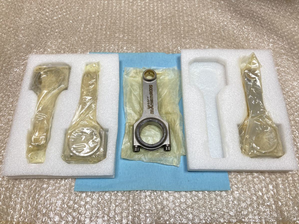AE86 4AG H断面 コンロッド 4本セット ARP 強化コンロッドボルト付き MAXPEEDINGRODSトヨタ レビン トレノ MR2 ...