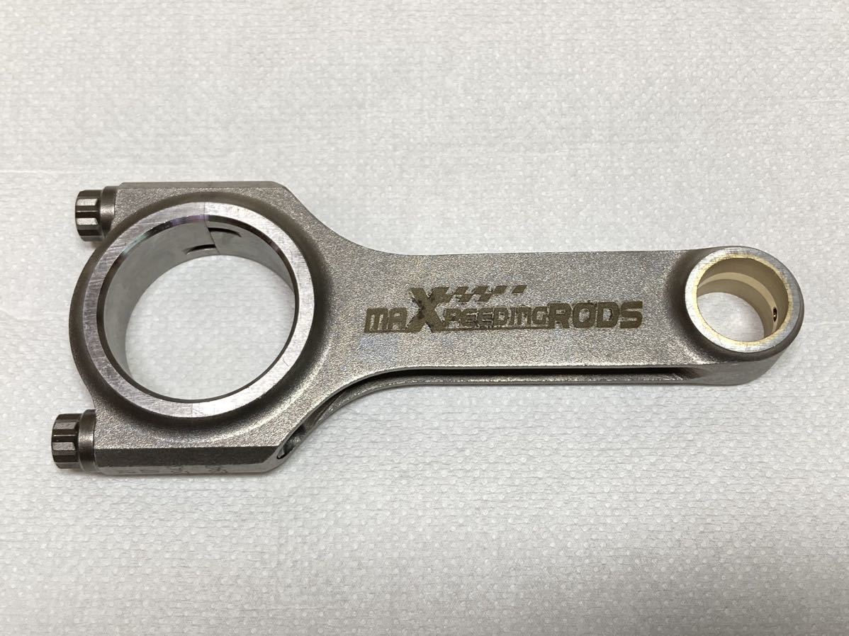 AE86 4AG H断面 コンロッド 4本セット ARP 強化コンロッドボルト付き MAXPEEDINGRODSトヨタ レビン トレノ MR2 ...