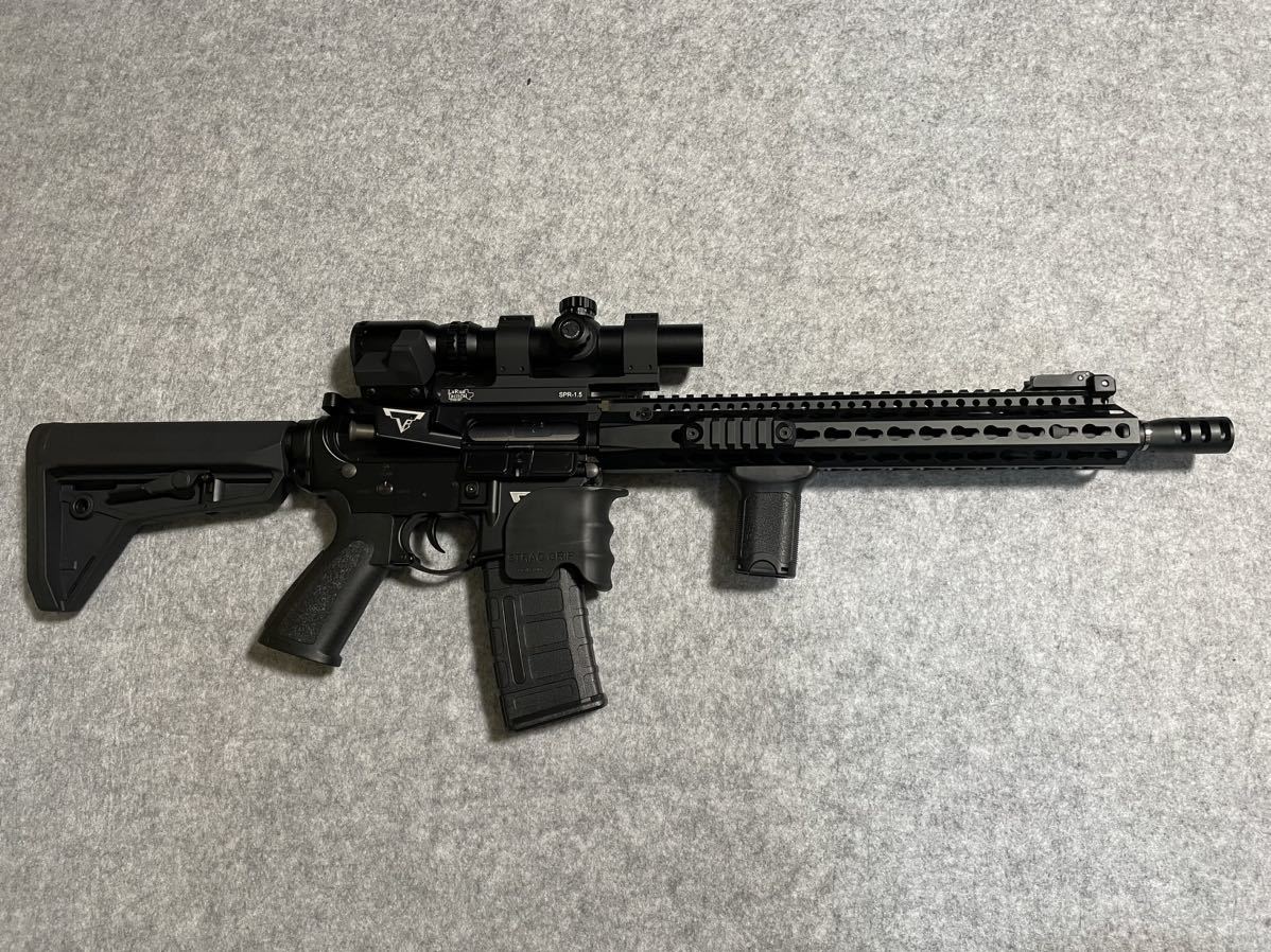 DOUBLE BELL TTIタイプ AR-15 スタンダード TTI TR-1刻印 VLTOR メタル電動ガン ブラック ジョンウィック ...