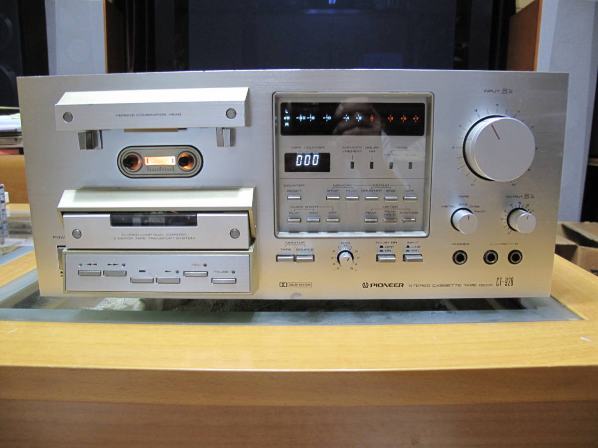 PIONEER パイオニア CT-920 ステレオカセットデッキ整備品 取扱説明書付(一般)｜売買されたオークション情報、yahooの商品情報 ...