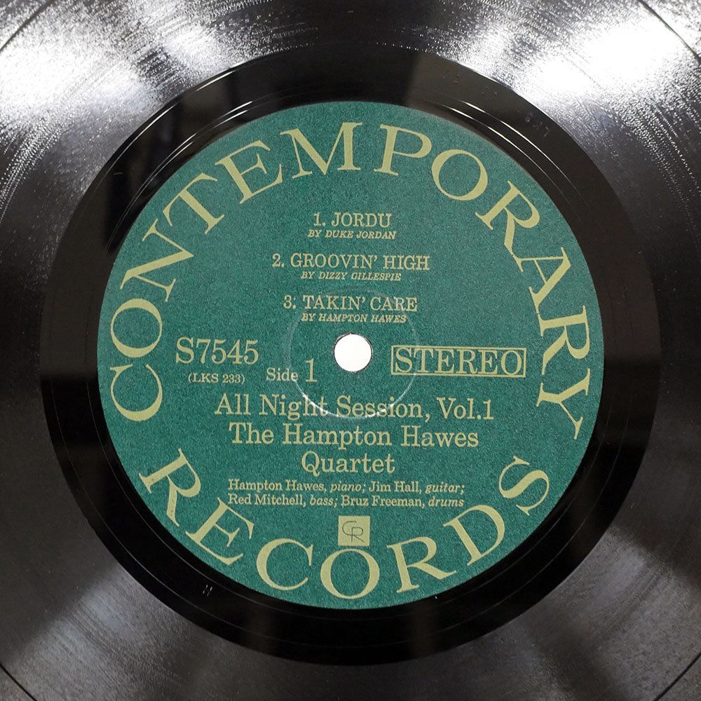 米 HAMPTON HAWES QUARTET/ALL NIGHT SESSION VOL.1/CONTEMPORARY S7545(ジャズ ...