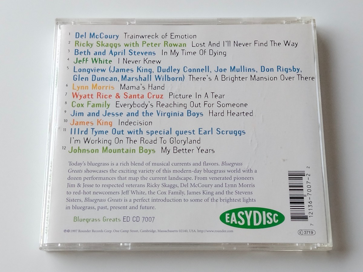 VA/ BLUEGRASS GREATS CD ROUNDER RECORDS US EDCD7007 97年コンピ Ricky Skaggs ...