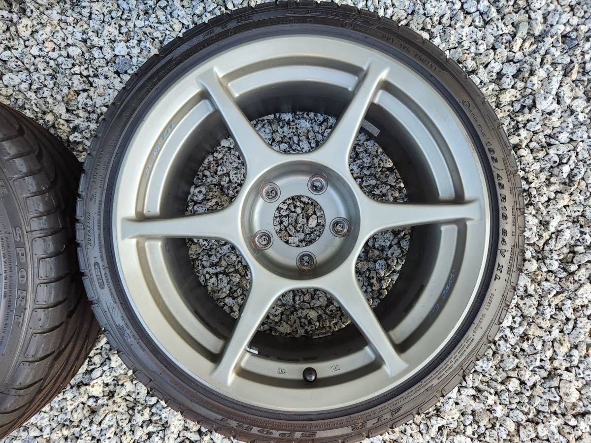 P1 Racing 8.5J +17 114.3 16inch 16インチ EK9 DC2 スイフト スポーツ タイヤ付 195 45 16 ...