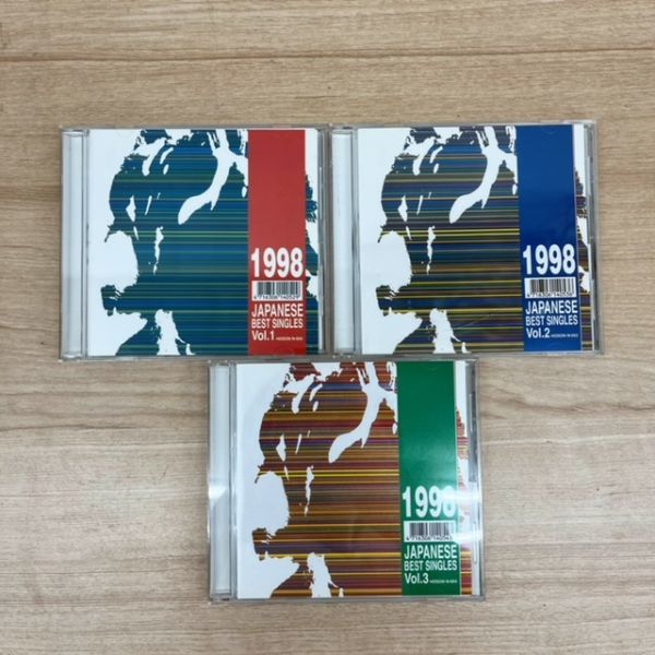 JAPANESE BEST SINGLES 1998 vol.1 3 CD アルバム 90年代 GLAY SMAP Mr.Children 工藤静香 SPPED B‘z Misia KinKi ...