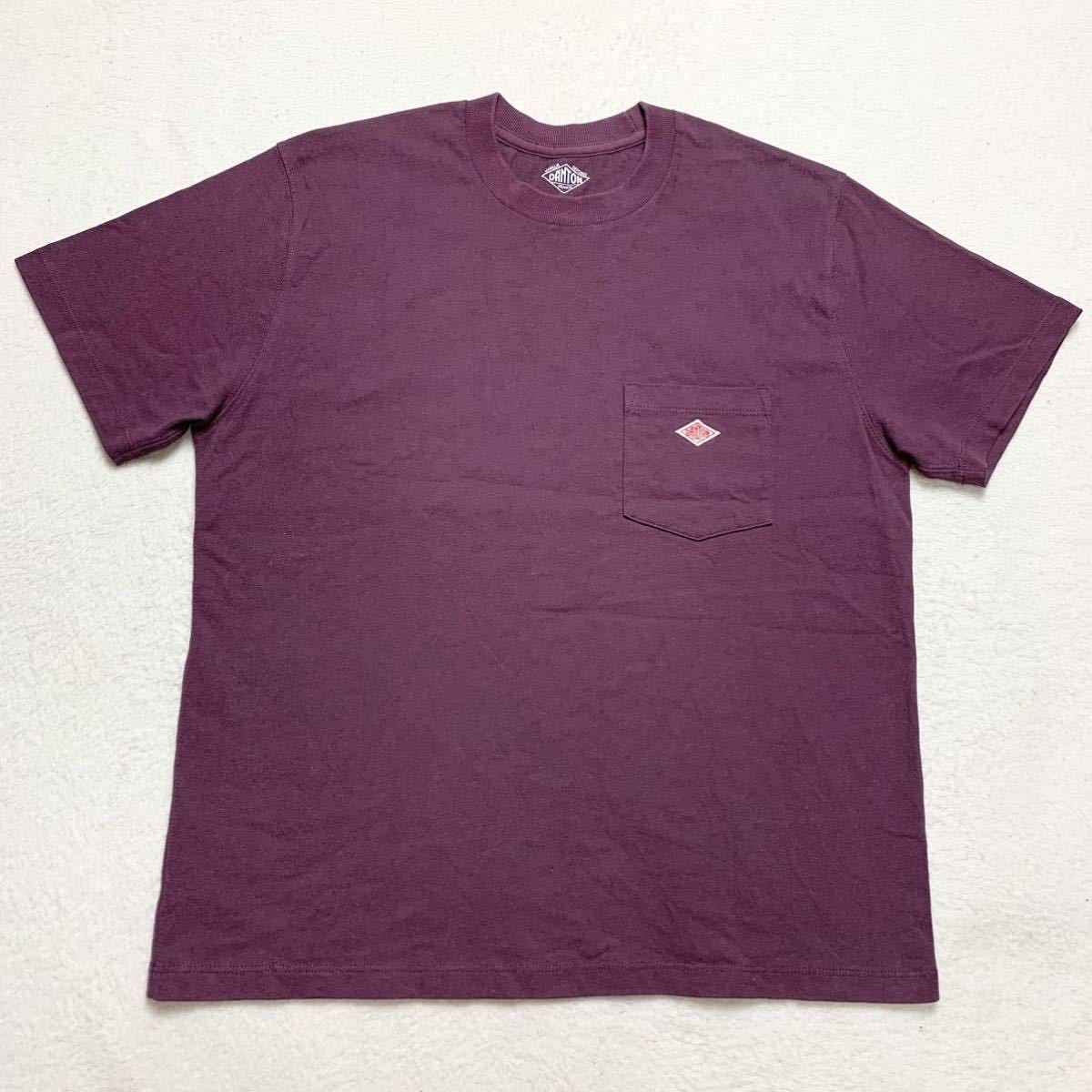 DANTON ダントン Tシャツ 胸ポケット付き 半袖 ワンポイント コットン100% ワイン ボルドー 36 S-Mサイズ位 フランス Tee ロゴワッペン(文字、ロゴ)｜売買された ...