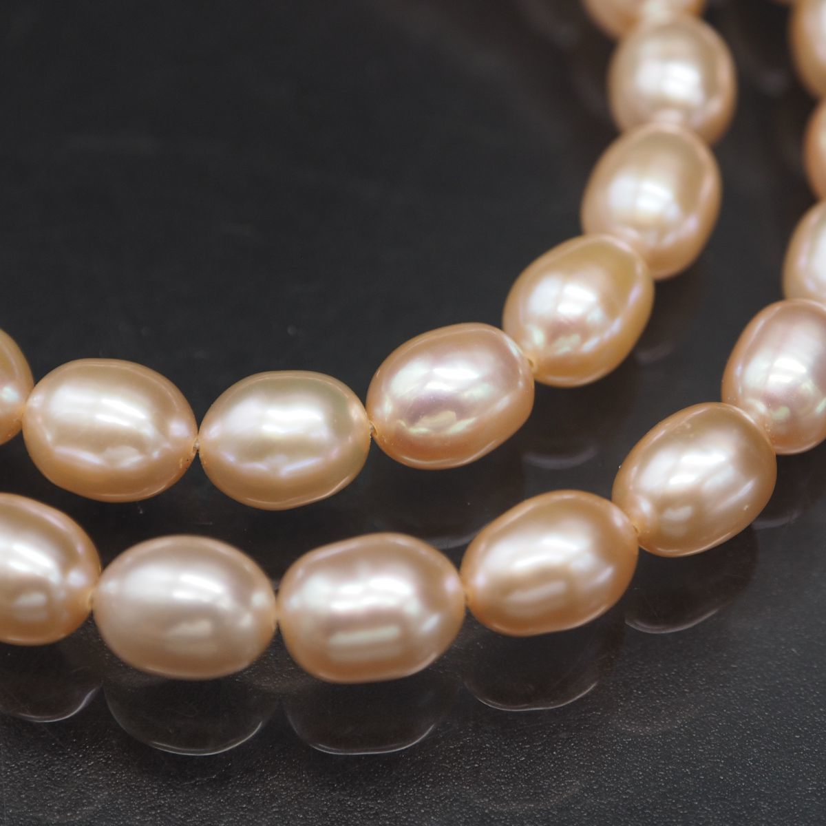 E463 淡水真珠 パール ネックレス SV925刻印 2連 ピンク系カラー デザイン シルバー 6月誕生石(淡水真珠)｜売買されたオークション情報、yahooの商品情報をアーカイブ公開 ...