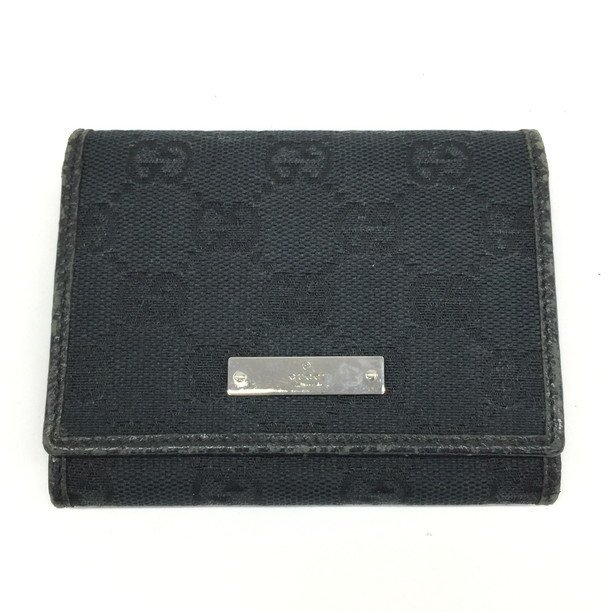 BHAI2046 GUCCI グッチ GGキャンバス二つ折り財布 131886.486.84(女性用財布)｜売買されたオークション情報、yahooの商品情報をアーカイブ公開 - オークファン ...