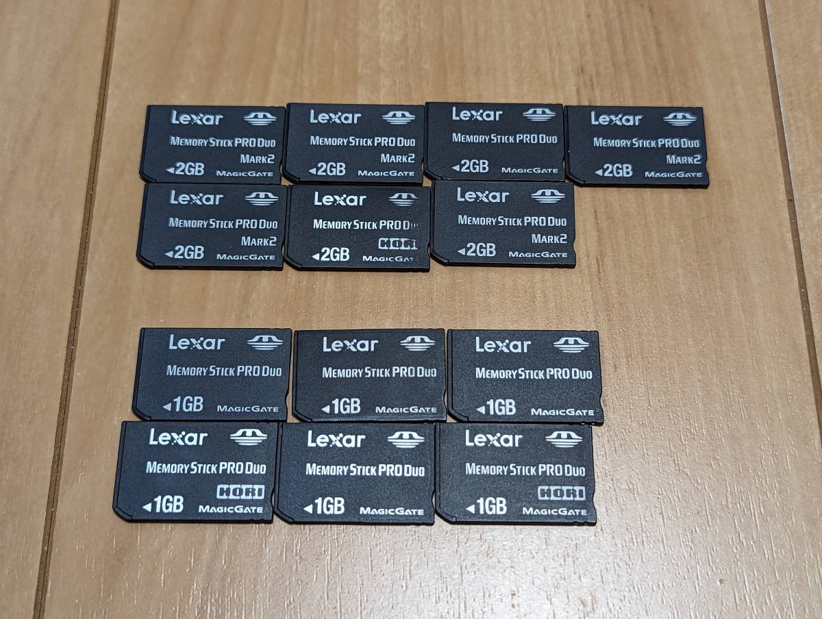 Lexar メモリースティック 2GB 7枚 1GB 6枚 計13枚セット MEMORY STICK PRO Duo 初期化済(4GB)｜売買 ...