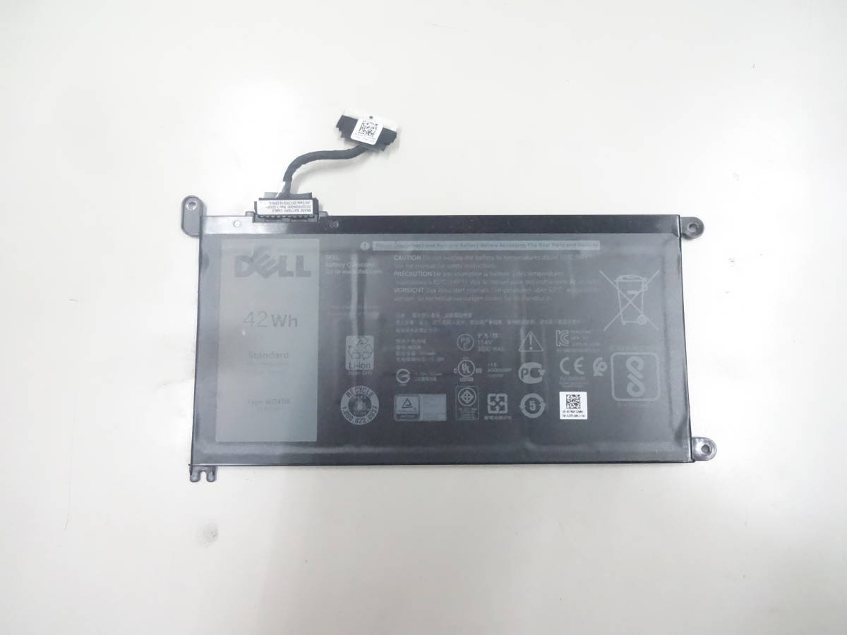 新入荷 DELL Inspiron 15 5567 7560 5378 13 7368 用 純正バッテリー WDX0R 11.4V 42Wh ケーブル058GJC付き(15インチ～)｜売買され ...