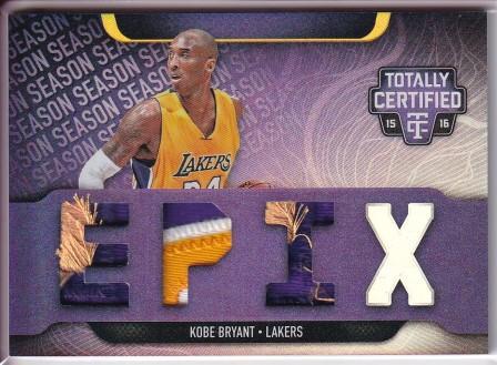 15/16 Panini Totally Certified Kobe Bryant/Lakers 5枚限定 EPIX Season ...