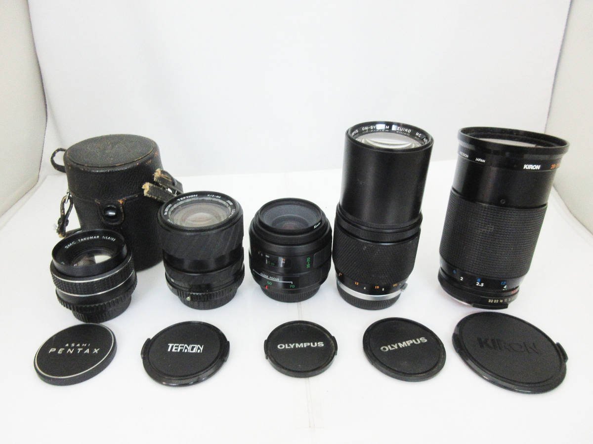 F7053 カメラ レンズ 5個 オリンパス AZ-ZOOM 1:35-70mm 3.5-4.5 1:4 200mm TEFNON 3.9-4 ...