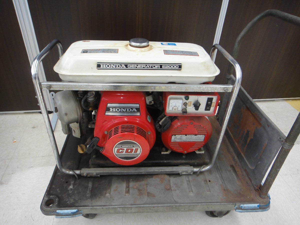 桐生店 NO delivery 現状品 9-3 HONDA ホンダ GENERATOR E2000 エンジン発電機 ガソリンエンジン 動作未確認 直接引取限定(発電機)｜売買されたオークション ...