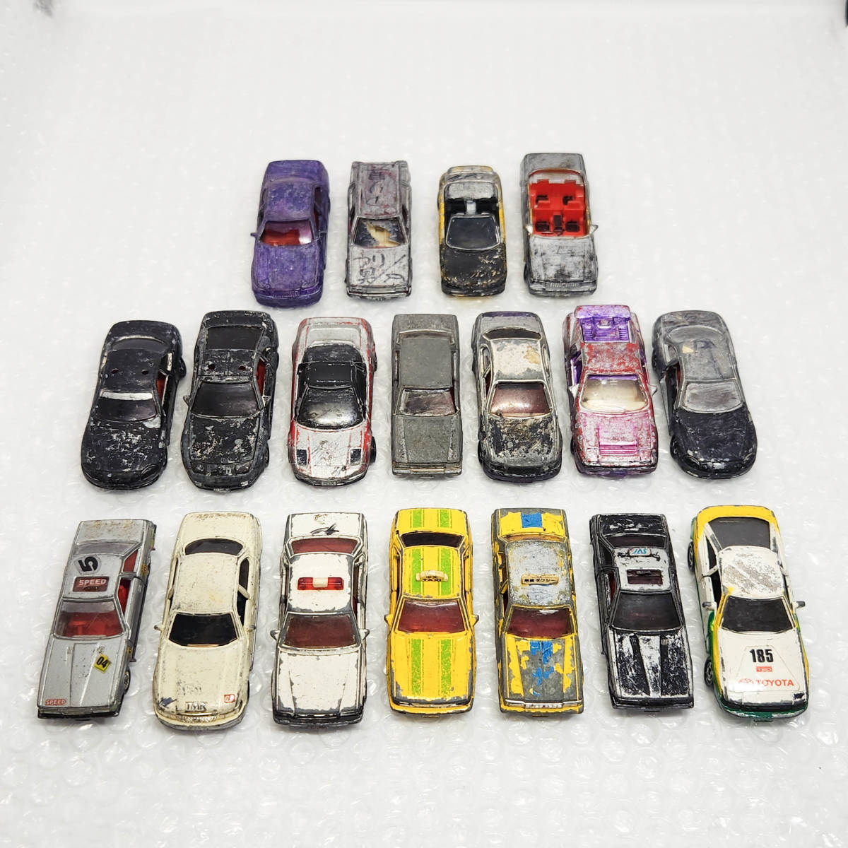 ST-01899 トミカ 日本製 18台セット クラウン ソアラ ブルーバード NSX セドリック等 TOMICA JAPAN 国産車 黒箱 ...