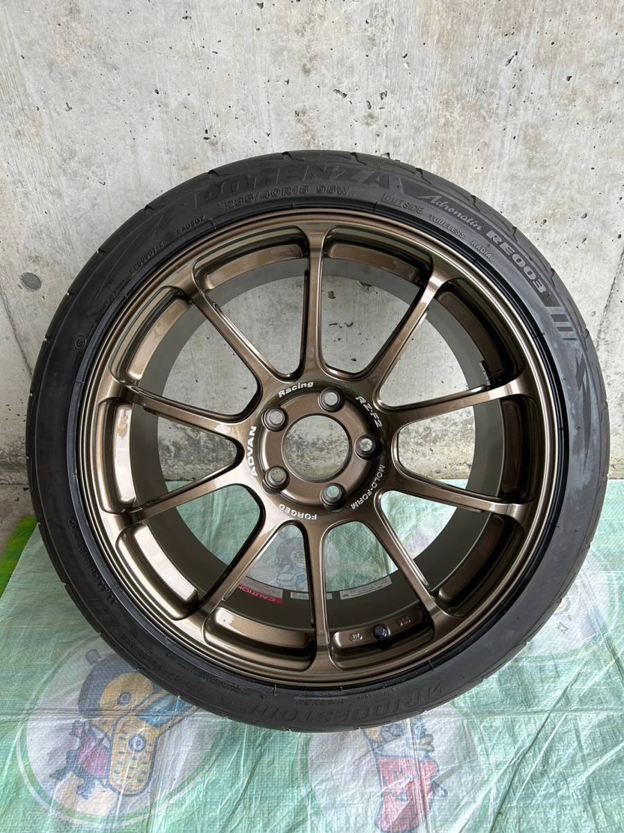 ADVAN Racing RZ-F2 鍛造 18インチ 8.5J 5/114.3 INSET:44 反り:F-2 レーシングアンバーブロンズ ...