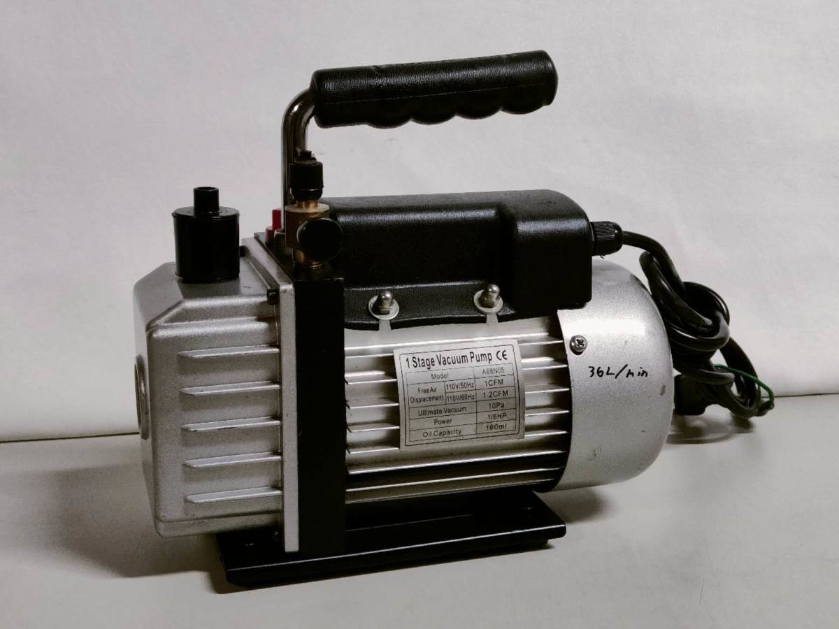 バキュームポンプ 真空ポンプ 1 stage vacuum pump 110V 50/60Hz 通電 み(エアコン)｜売買されたオークション情報、yahooの商品情報をアーカイブ公開 ...