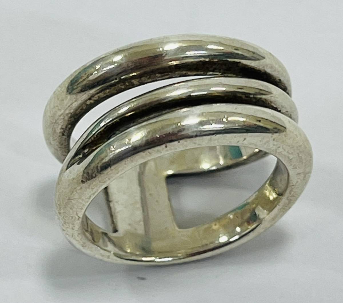 1円スタート TIFFANY&Co. ティファニー ダイアゴナル リング 9号 3連 シルバー 925 レディース アクセサリー 指輪 ヴィンテージ(シルバー)｜売買されたオークション情報 ...