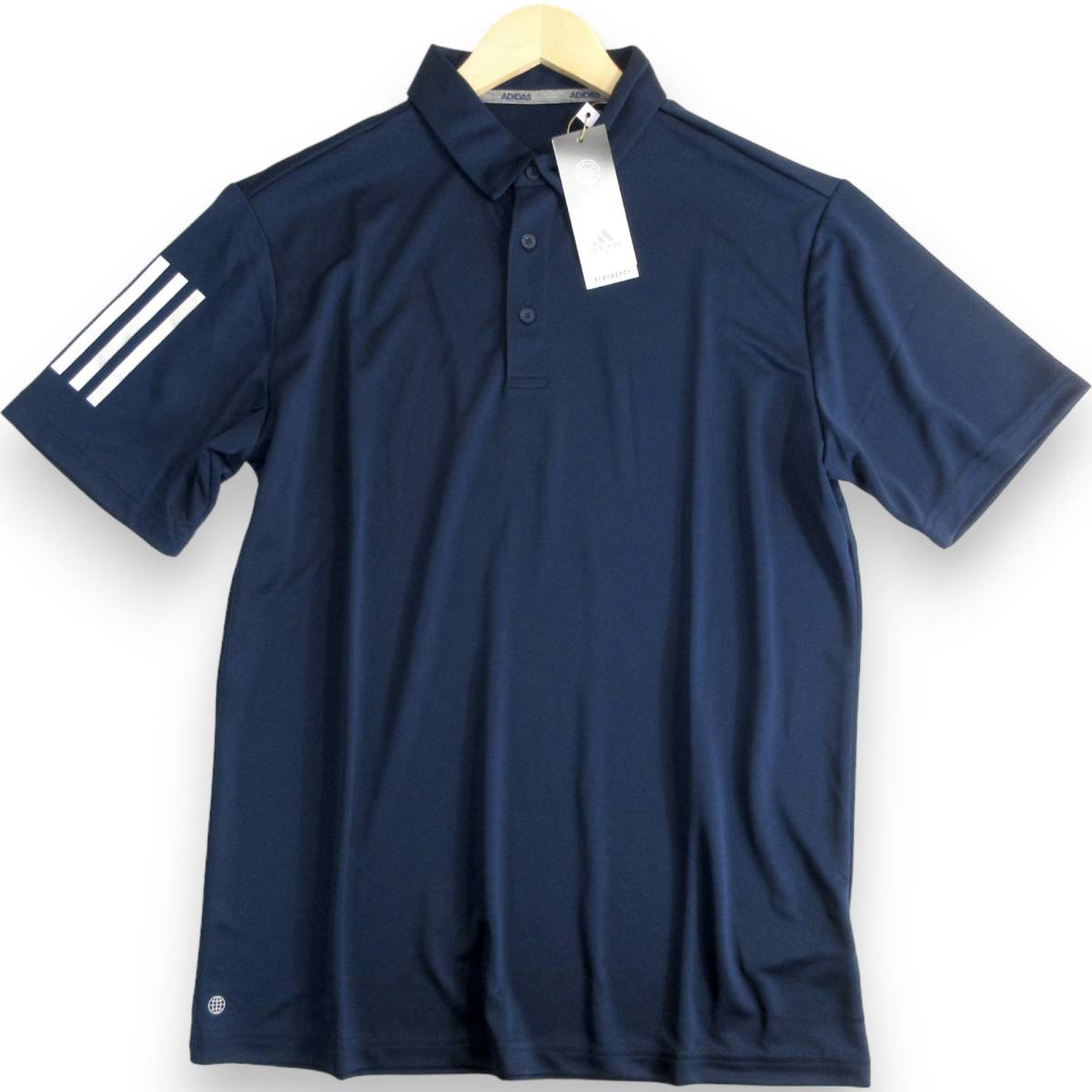 adidas 吸汗速乾 AEROREADY 半袖 ポロシャツ XO/XXL ネイビー アディダス ゴルフ HI5609 aca J476 ...