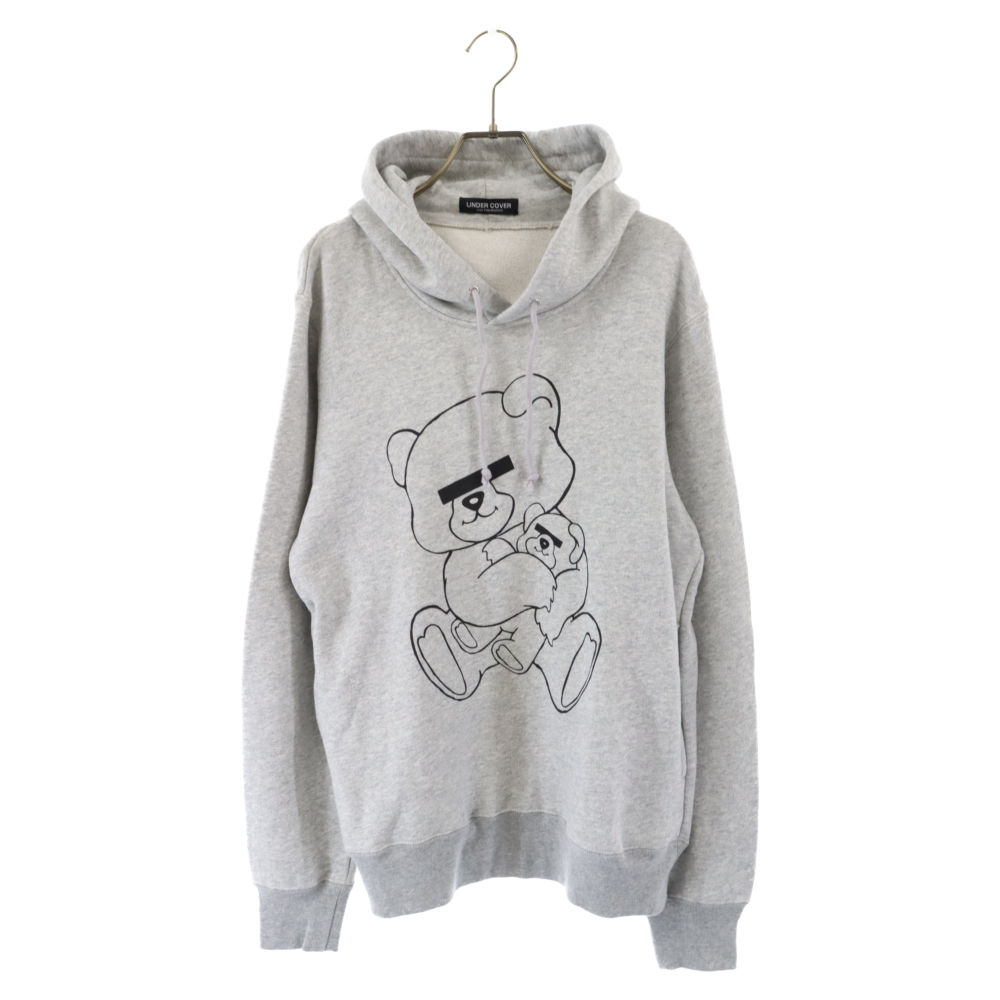 UNDERCOVER アンダーカバー BASIC HOODIE UBEAR ベーシックベアー プリント フーディー プルオーバーパーカー グレー UCA4892-02(Mサイズ)｜売買された ...