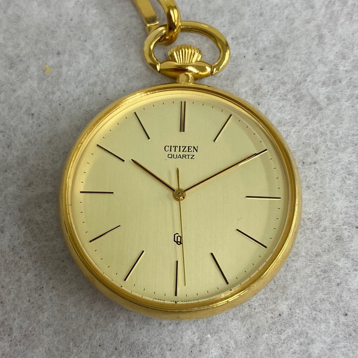 A370-D1-157 CITIZEN シチズン QUARTZ クォーツ 懐中時計 4631-E63719 ゴールド文字盤 ゴールドカラー 3 ...