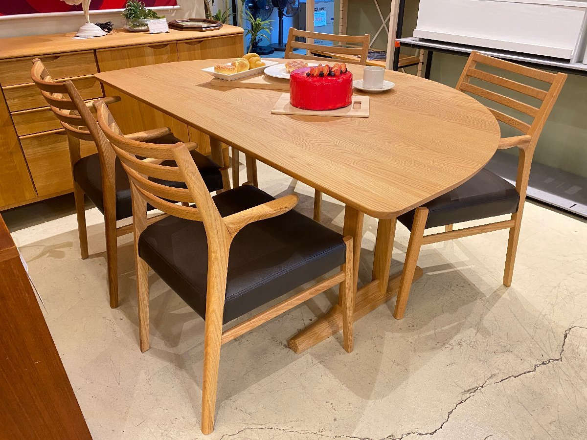 筑波産商 YUME2 ダイニングテーブルセット 4人掛け 5点セット テーブル チェア 品 送料別 注意 直接引取り者歓迎(4人用)｜売買され ...