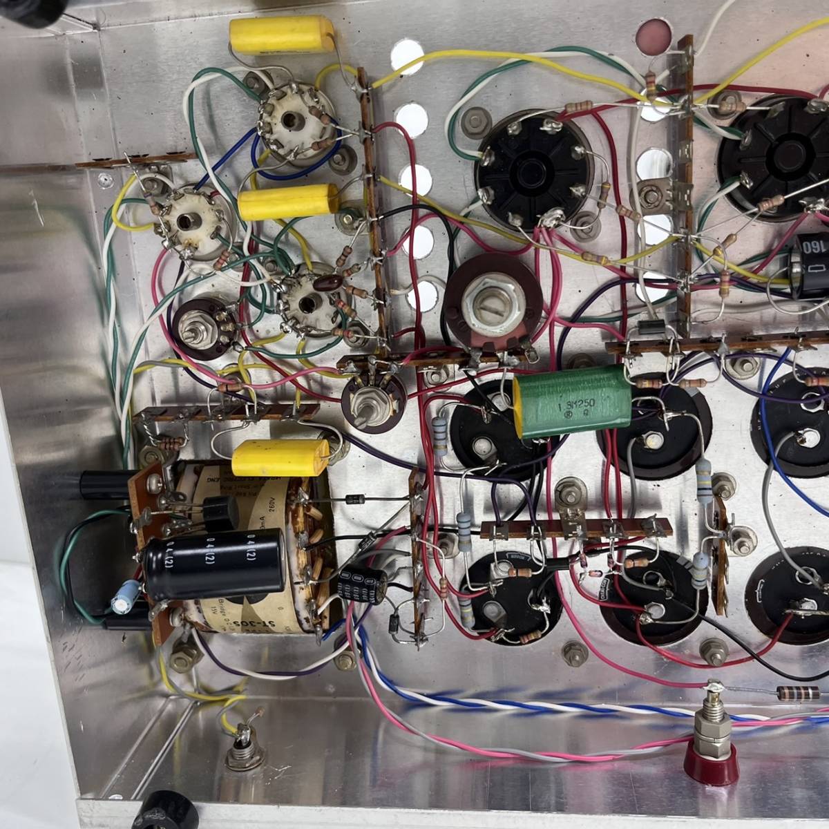 h2254 通電確認済み 真空管アンプ OTLアンプⅠ 6AS7G 出力20W at8Ω 6AS7G 東芝 マツダ TANGO sansui ...