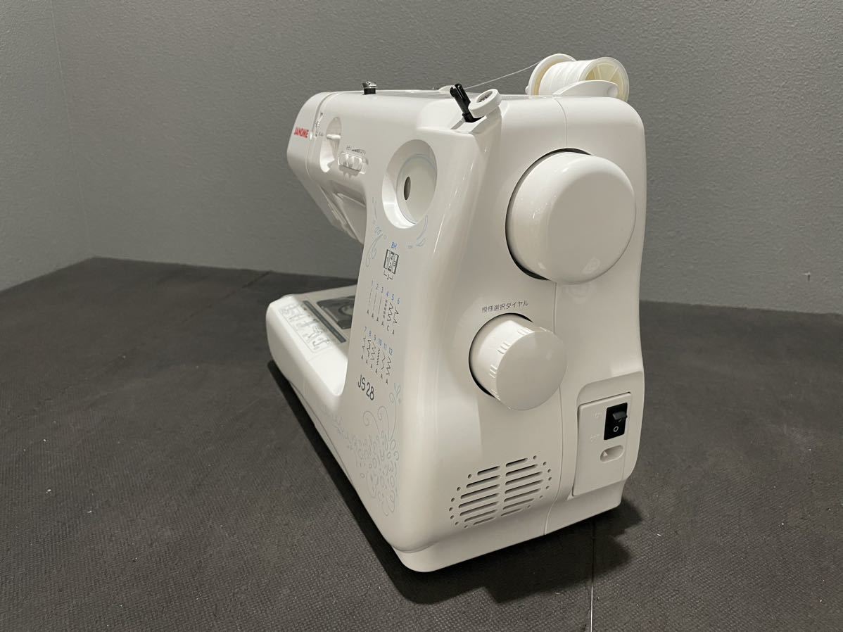 D 1017s8 JANOME ジャノメ ミシン 662型 JS28 電子ミシン コンパクトミシン 2020年製 通電確認済み(ジャノメ ...