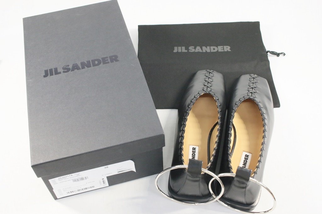 JIL SANDER ジルサンダー バレリーナ シューズ ブラック イタリア製 38 24cm 箱付き h_z(24.0cm)｜売買されたオークション情報、yahooの商品情報をアーカイブ公開 ...