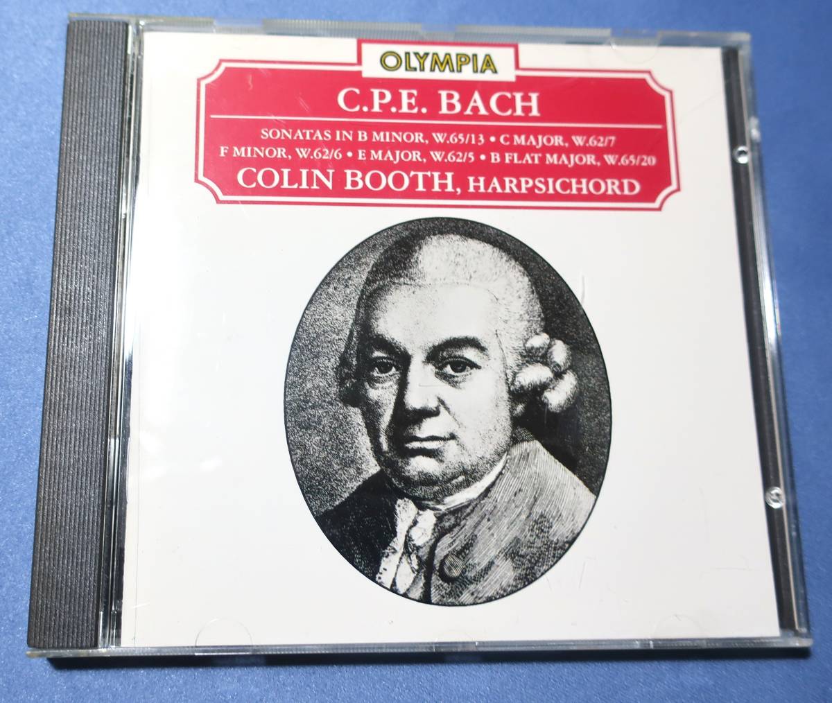 英国盤CD OLYMPIA/OCD433/Colin Booth harpsichord /C.P.E.Bach/チェンバロソナタ集(器楽 ...