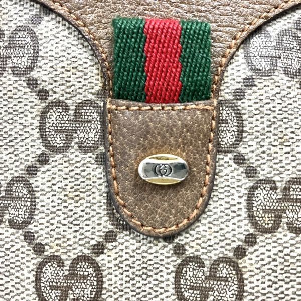 N011-Z10-49 GUCCI グッチ 89 02 018 ショルダーバック GGプラス オールドグッチ シェリーライン GGスプリーム ...