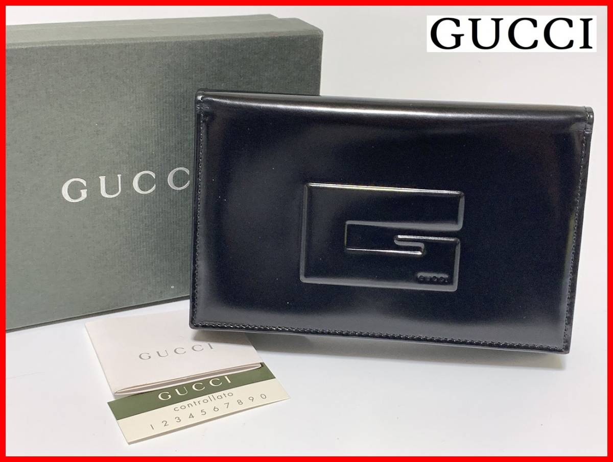 GUCCI グッチ 三つ折り 財布 箱付 エナメル 黒 ウォレット レディース メンズ D6(女性用財布)｜売買されたオークション情報 ...