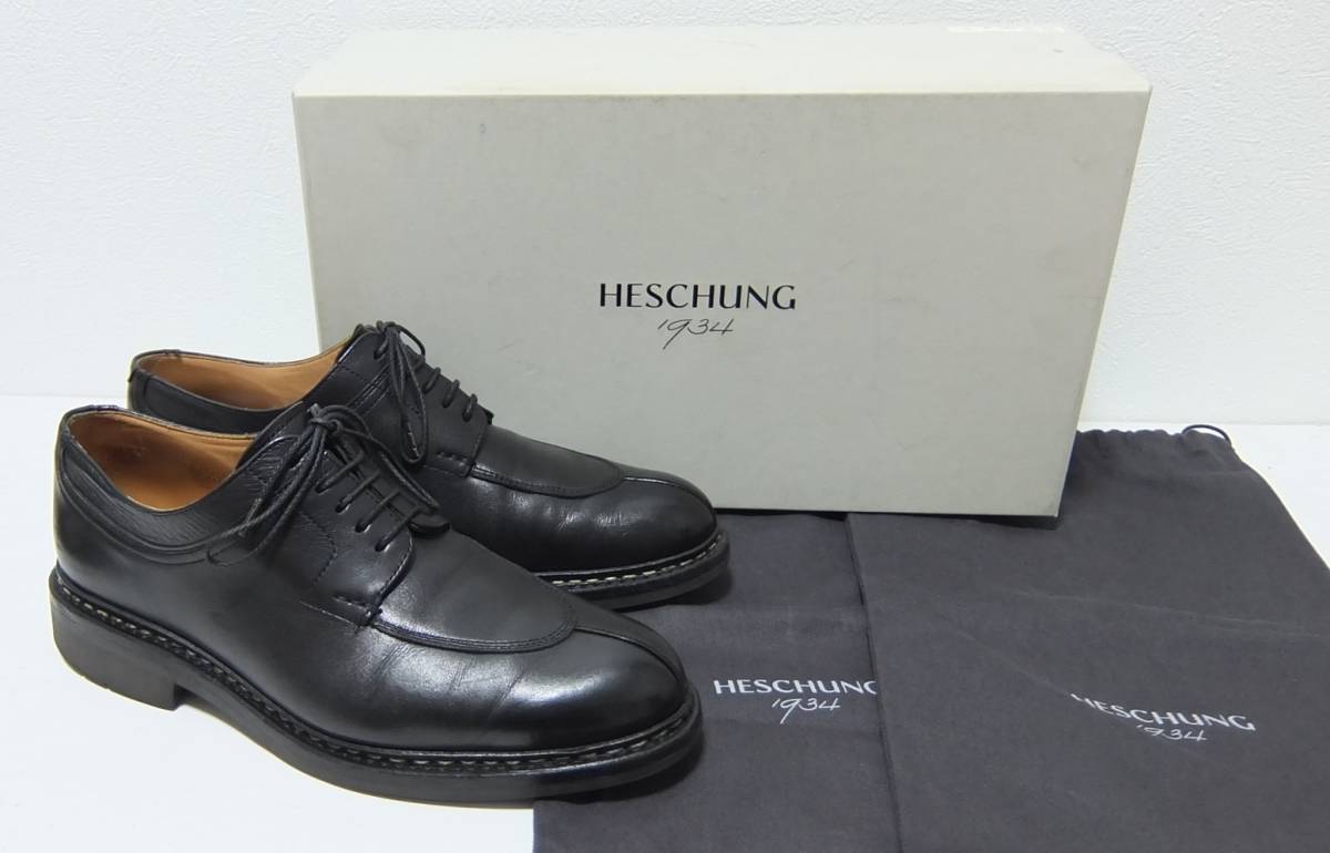 HESCHUNG エシュン CATALPA Uチップ レザーシューズ 黒 6(25.0cm)｜売買されたオークション情報、yahooの商品情報 ...