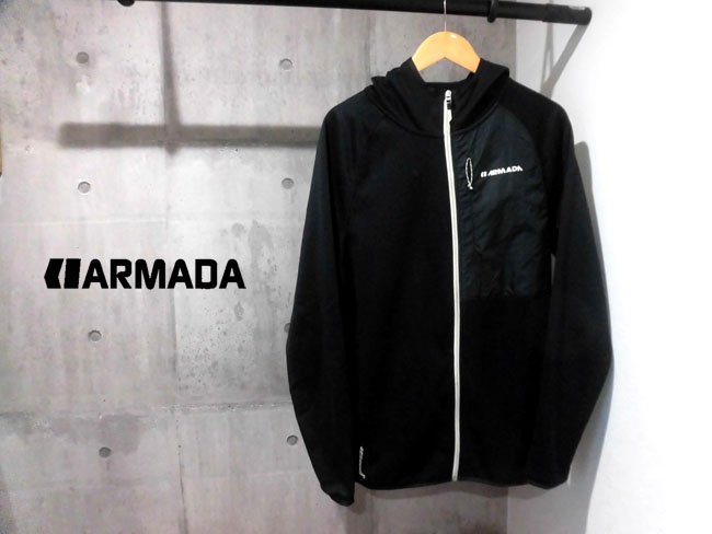 ARMADA アルマダ/ナイロン切替 裏起毛 ジップパーカーM/ZIPフーディ/黒 ブラック/スキー スノーボード/メンズ(Mサイズ)｜売買さ ...