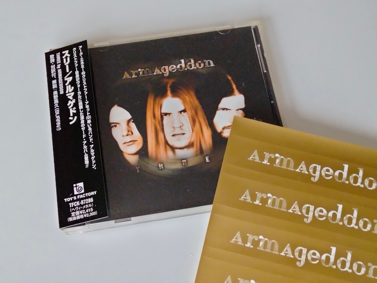 初回ステッカー付/Arch Enemy Armageddon / THREE 帯付CD TFCK87286 02年3rd ...