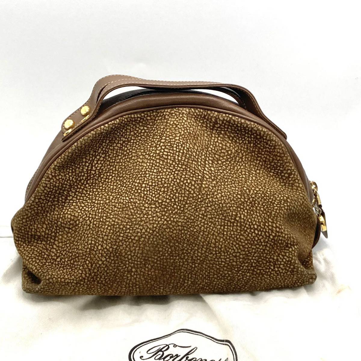 BORBONESE ボルボネーゼ redwall レッドウォール ハンドバッグ 保存袋付き(スエード)｜売買されたオークション情報、yahooの商品情報をアーカイブ公開 - オークファン ...