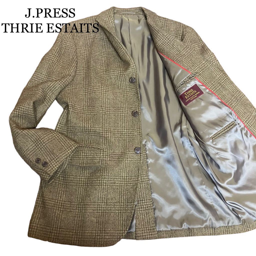 J.PRESS THRIE ESTAITS テーラードジャケット ツイード ウール ヴィンテージ C94-98T167-173(Lサイズ)｜売買されたオークション情報、yahooの商品情報を ...