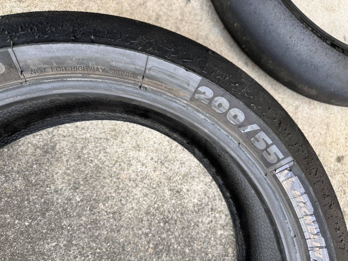 ミシュラン スリックタイヤ power slick evo 120/70zr17 200/55zr17 タイヤ 前後セット(オンロード)｜売買 ...
