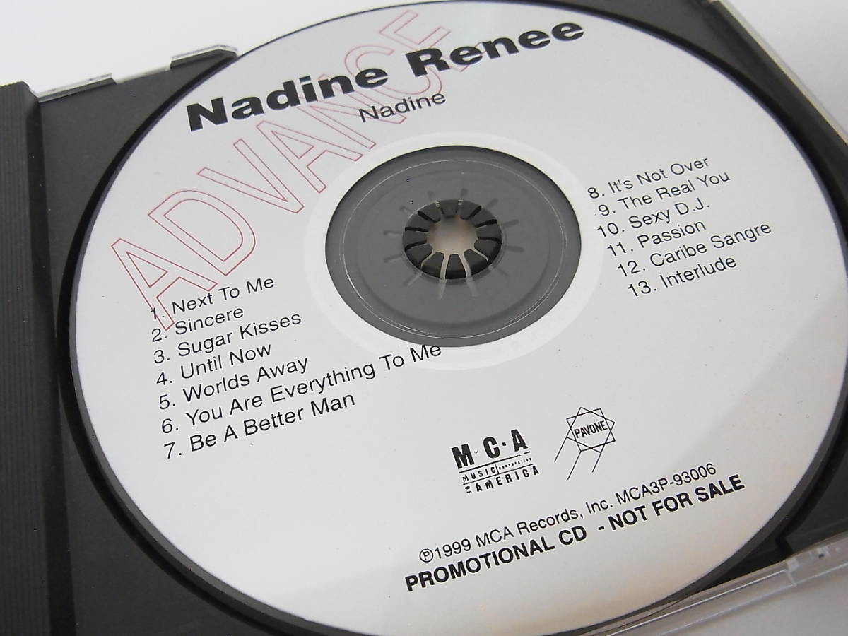 CD Nadine Renee / Nadine 1999 US ORIGINAL PROMO ADVANCE(R&B、ソウル)｜売買された ...