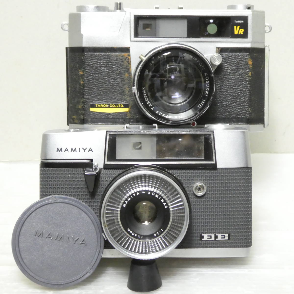 フイルム コンパクト カメラ 518 Taron VR TARONAR 2.8/45 MAMIYA EE KOMINAR 2.8/40 ...