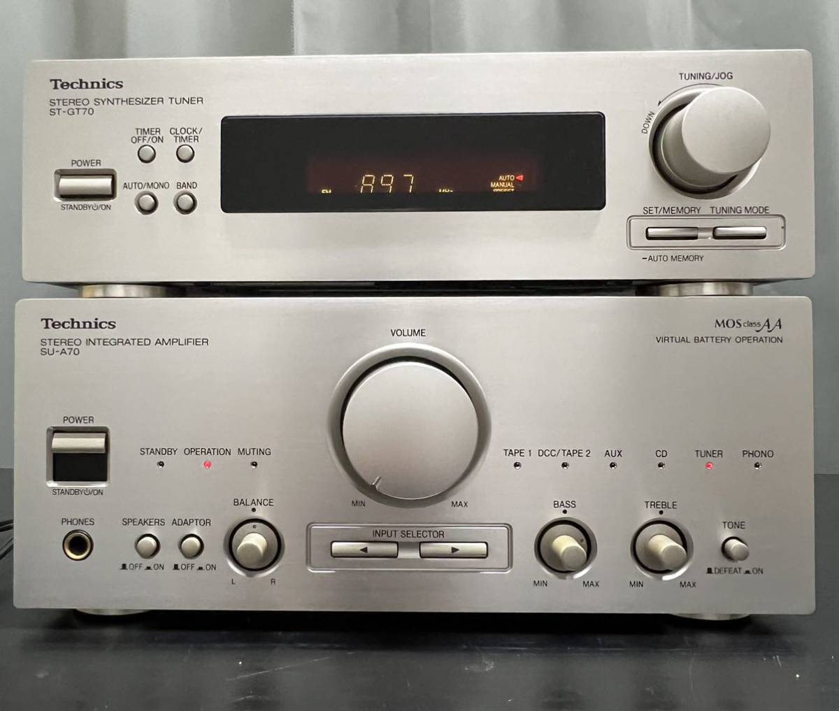 Technics/テクニクス SU-A70 STEREO INTEGRATED AMPLIFIER ST-GT70 STEREO ...