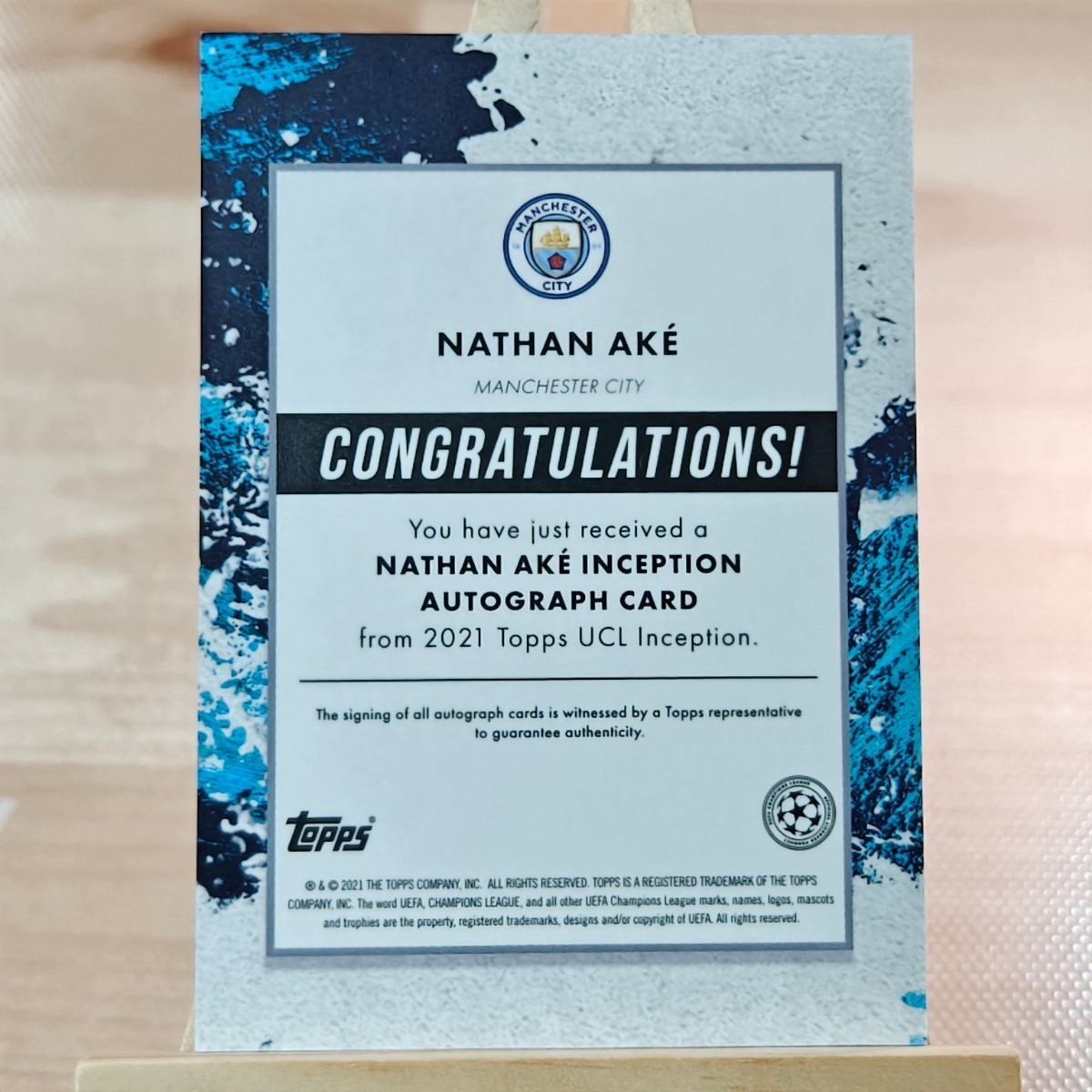 ナタン アケ 2020-21 Topps Inception Nathan Ake Star Quality Auto Manchester ...