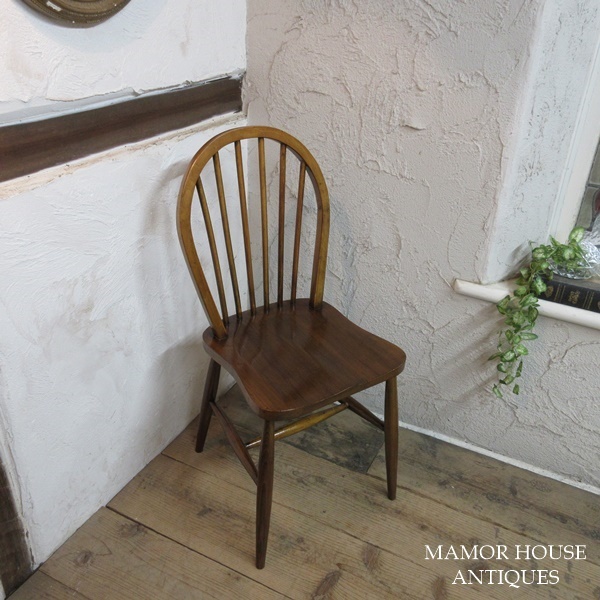 イギリス アンティーク 家具 アーコール Ercol CC41 フープバックチェア 曲木 椅子 イス 英国 KITCHENCHAIR ...