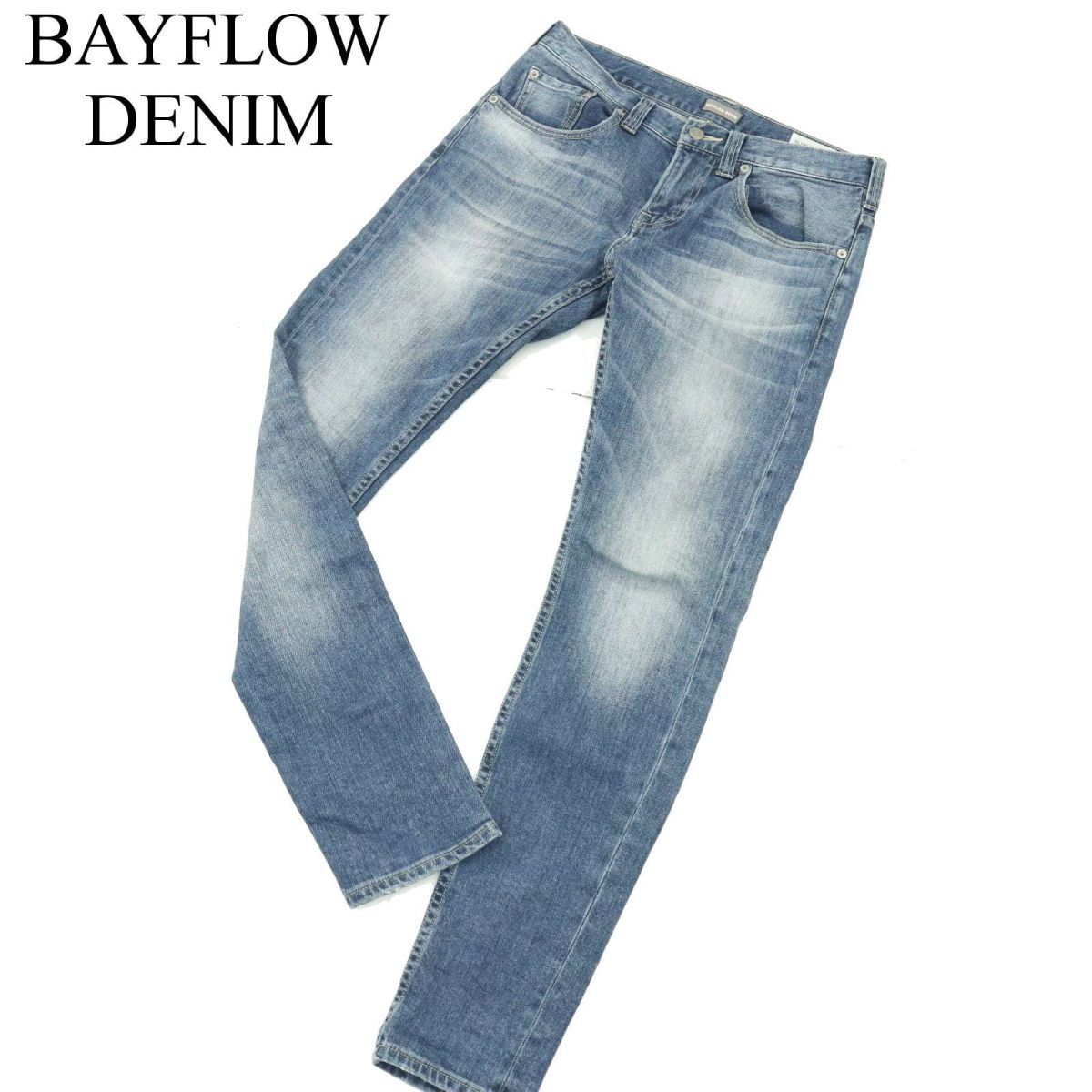 BAYFLOW DENIM ベイフロー SLIM SKINNY 加工 ストレッチ スリム スキニー デニム パンツ ジーンズ Sz.28 メンズ A4B00146_1#R(W28～)｜売買され ...