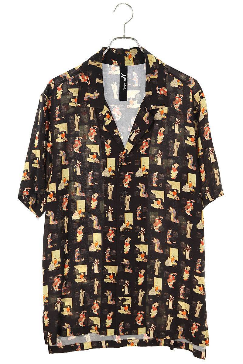 グランドワイ GroundY GN-B19-202 サイズ:3 オープンカラー半袖シャツ BS99(半袖シャツ)｜売買されたオークション情報、yahooの商品情報をアーカイブ公開 ...