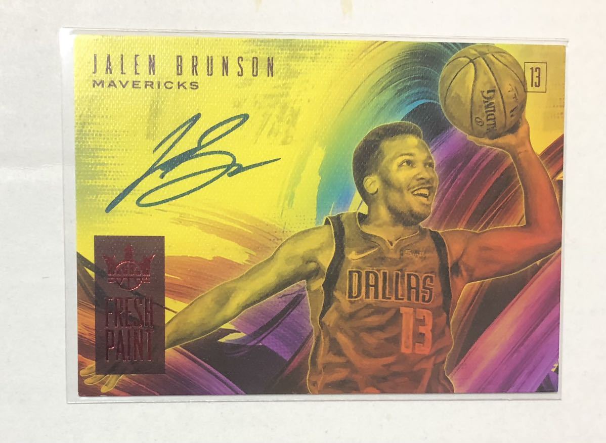 2018-19 Court Kings Jalen Brunson Rookie Autograph Red Parallel #/49 祝 ...